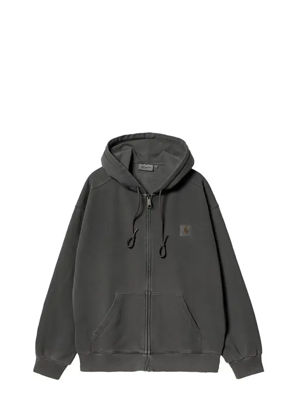 Carhartt Work In Progress Logo Cotton Hoodie - Black