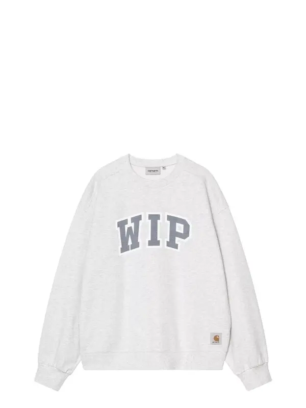 Carhartt Work In Progress Logo Cotton Sweatshirt - Grey
