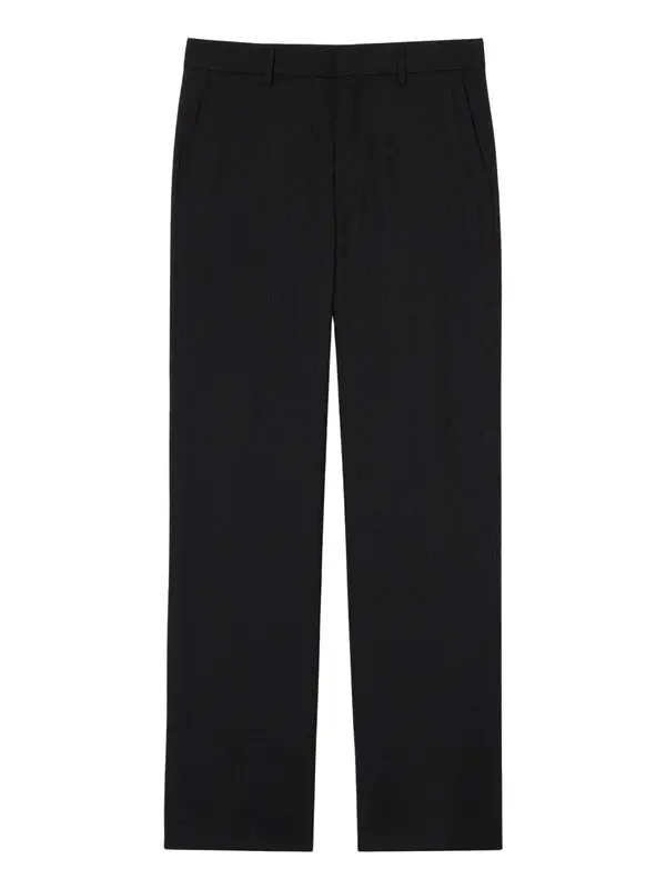 Gucci Gg Wool Trousers - Black