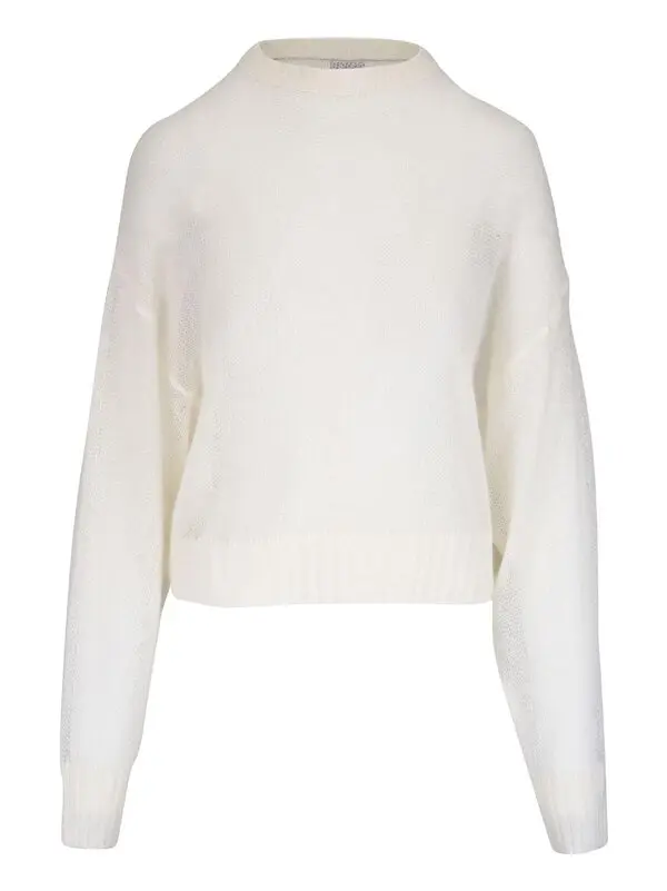 Brunello Cucinelli Wool Crewneck Jumper - Beige
