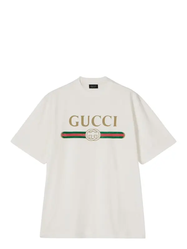 Gucci Silk Blend Jersey T-shirt - White