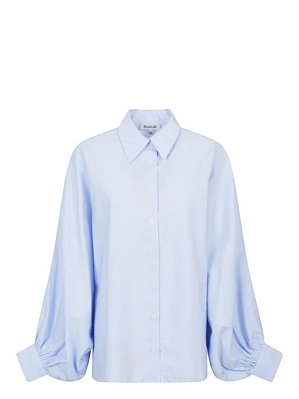 SOSUE Antonia Cotton Shirt - Sky Blue