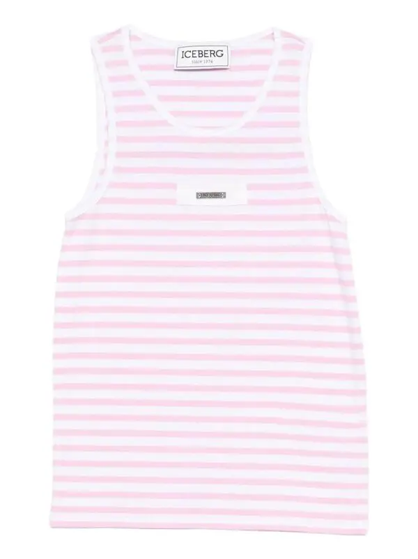 Iceberg Striped Tank Top - Pink