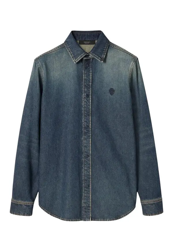 Gucci Cotton Denim Shirt - Blue
