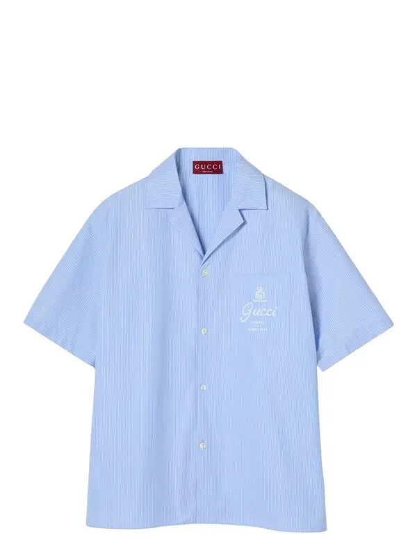 Gucci Bowling Shirt - Sky Blue