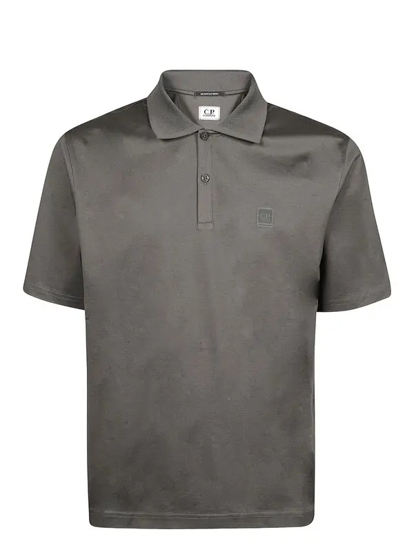 C.P. COMPANY C. P. Company Polo Shirt With Logo - Grey
