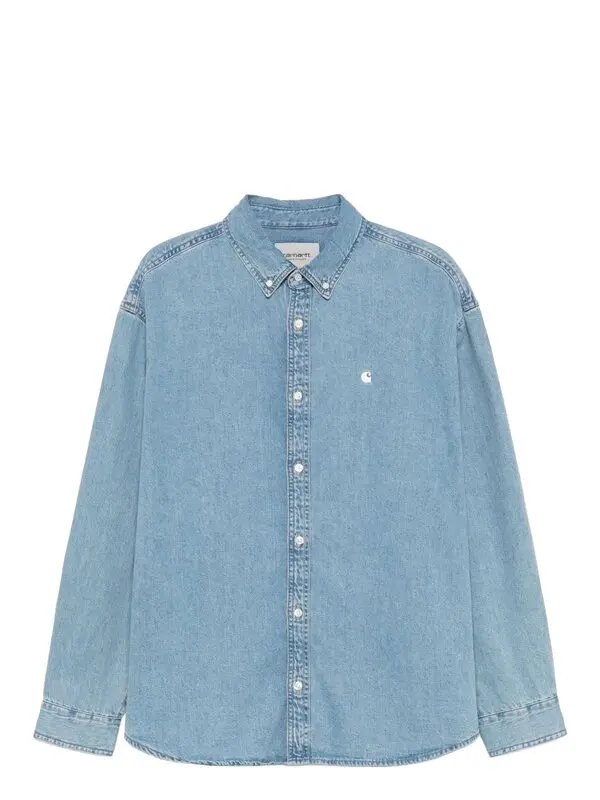 Carhartt Work In Progress Denim Cotton Shirt - Blue