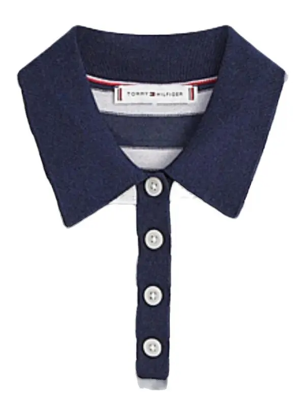 Tommy Hilfiger Striped Polo Shirt - Blue