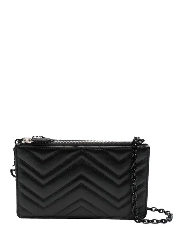 Gucci Gg Marmont Leather Mini Bag - Black