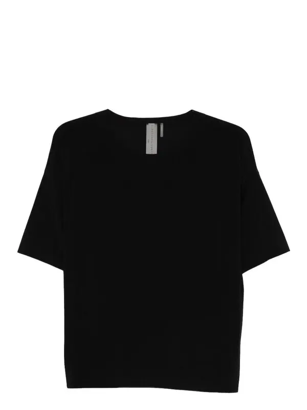 Norma Kamali Short Sleeve Crewneck T-shirt - Black