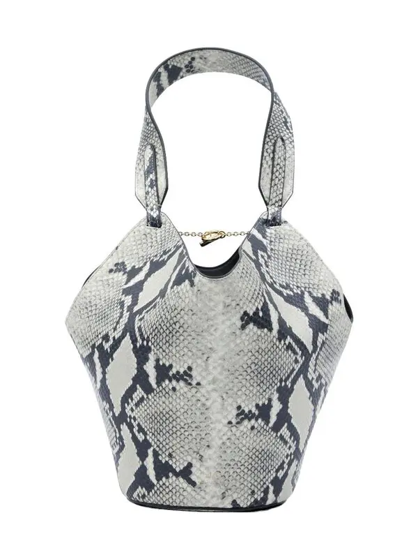 Khaite Lotus Mini Leather Tote - Beige