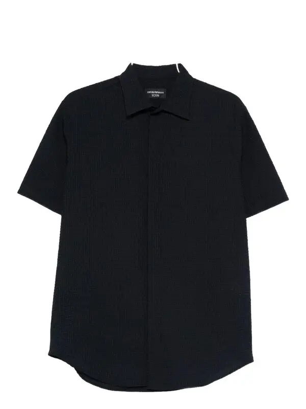 Emporio Armani Short Sleeves Shirt - Blue