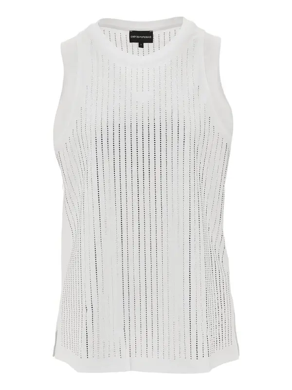 Emporio Armani Cotton Tank Top - White