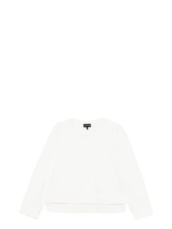 Emporio Armani Logo Cotton Sweatshirt - White