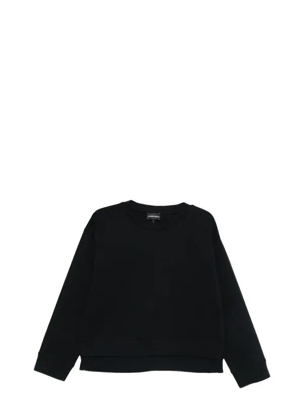 Emporio Armani Logo Cotton Sweatshirt - Blue