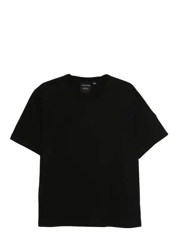 Canada Goose Logo Cotton T-shirt - Black
