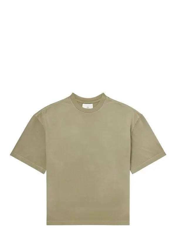 THE ELDER STATESMAN Playa Cotton And Cashmere-blend T-shirt - Green