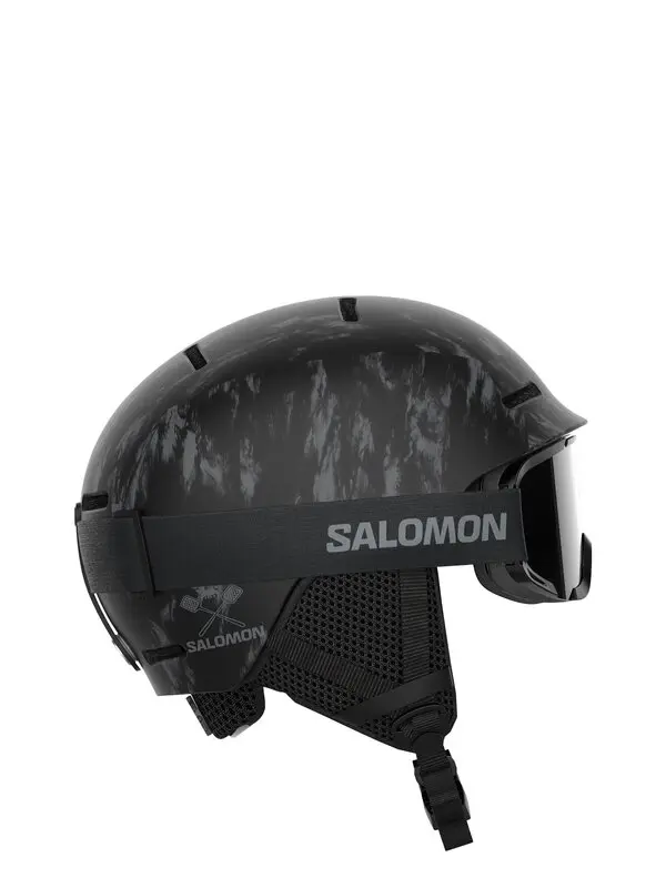 SALOMON Grom Helmet And Xv Junior Goggles Combo - Black Tie&dye