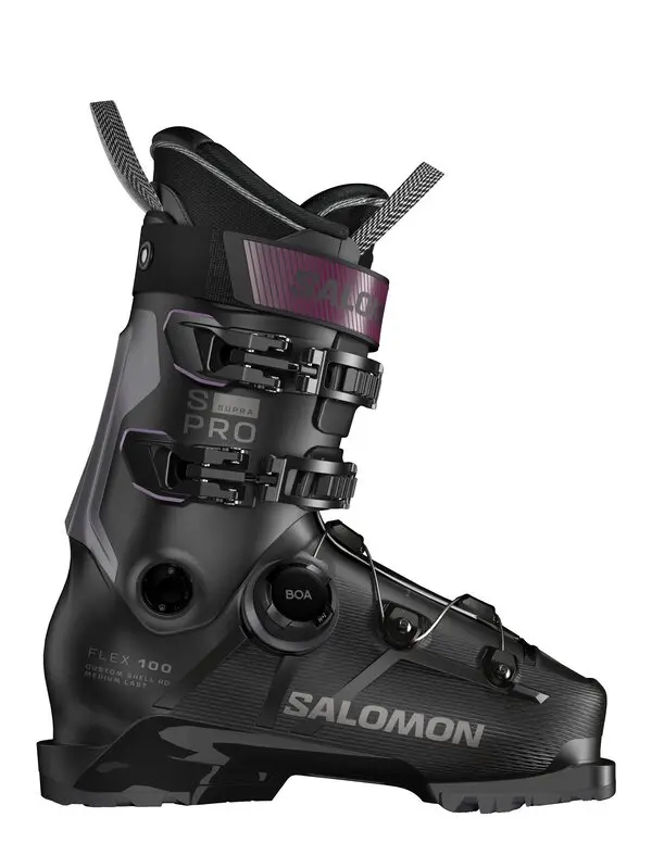 SALOMON S/pro Supra Boa® 100 Boots - Black / Dark Grey Met.