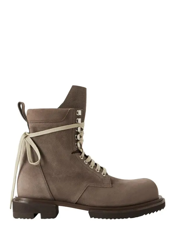Rick Owens Army Gabe Full-grain Nubuck Boots - Brown