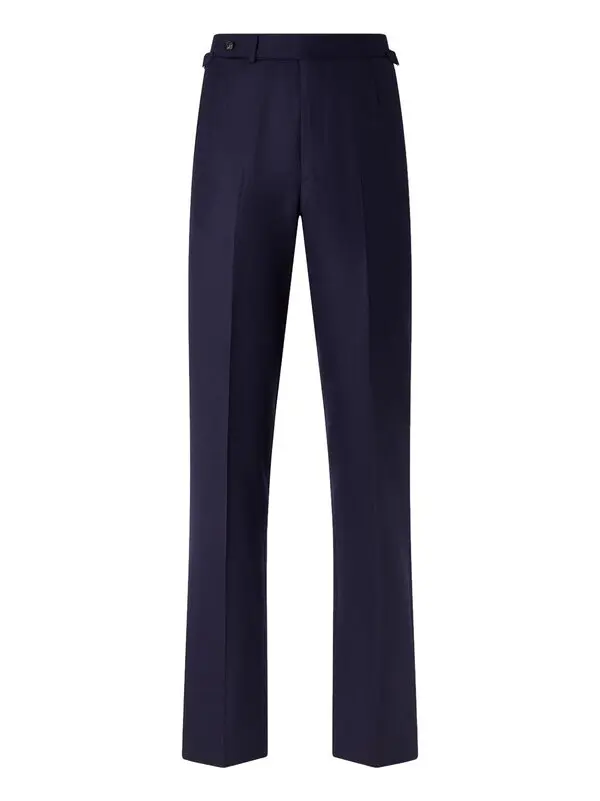 Dunhill Tapered Wool Trousers - Blue