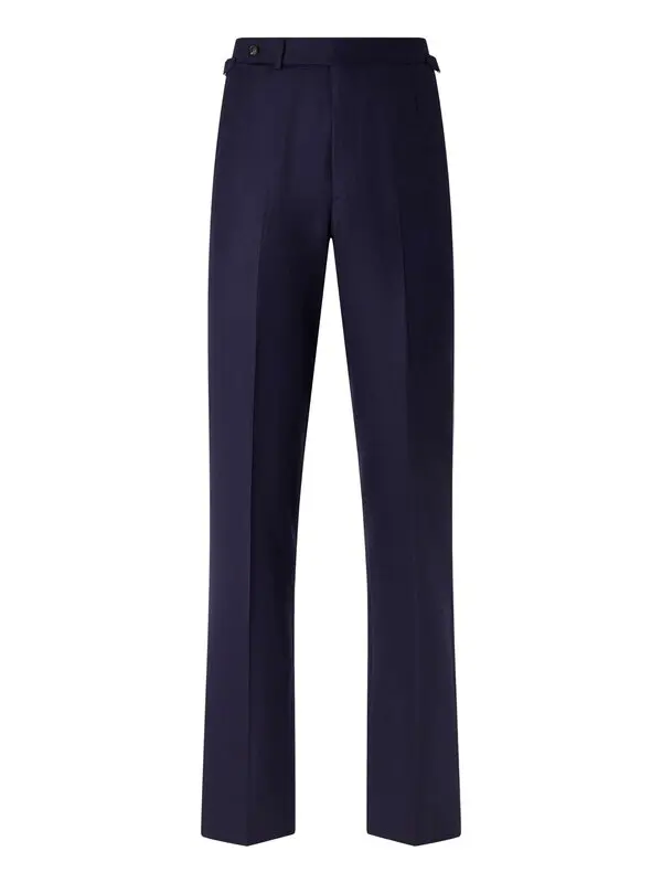 Dunhill Tapered Wool Trousers - Navy
