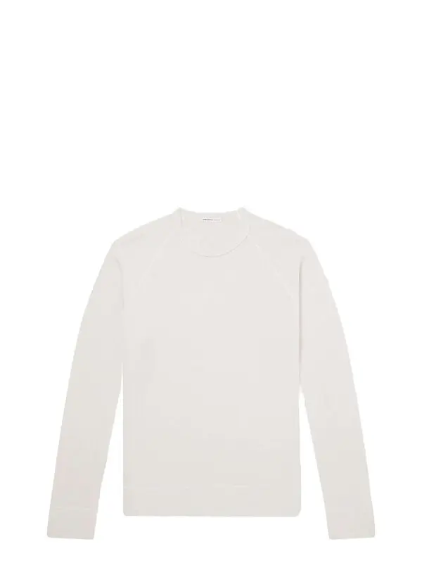 JAMES PERSE Supima Cotton-jersey Sweatshirt - Ecru