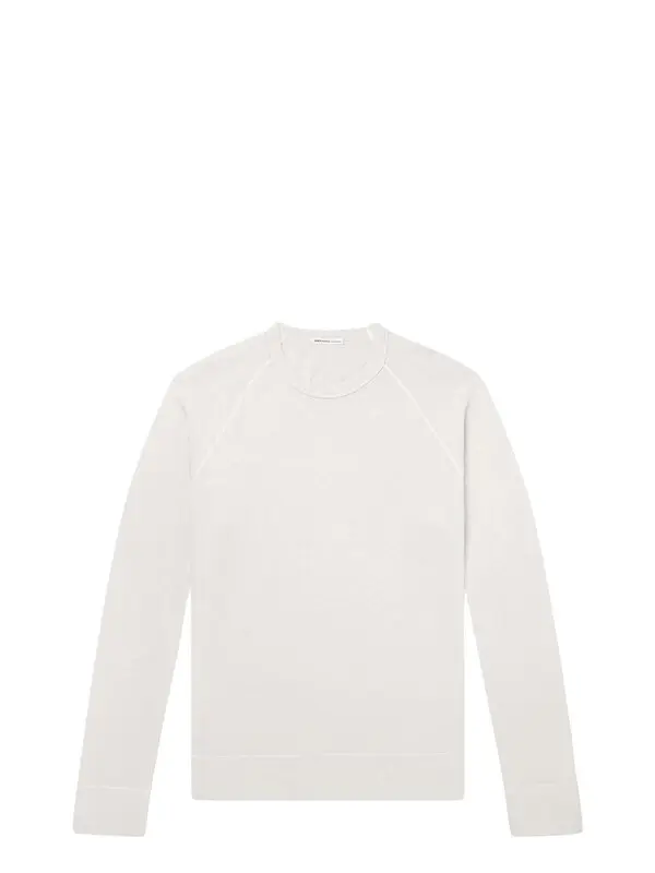 JAMES PERSE Supima Cotton-jersey Sweatshirt - White