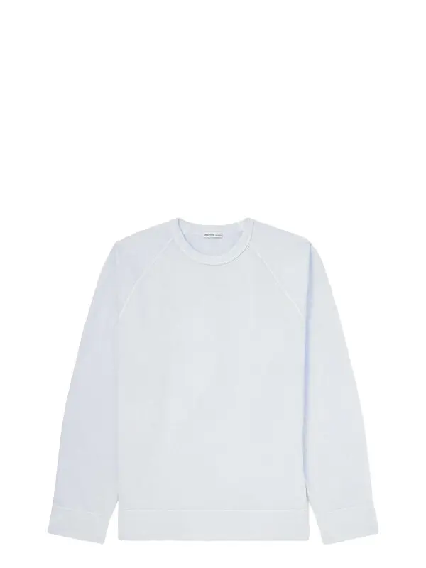JAMES PERSE Supima Cotton-jersey Sweatshirt - Light Blue