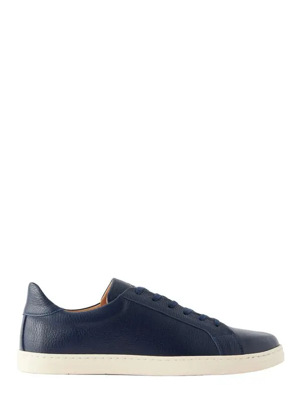 George Cleverley Jack Iii Deerskin Sneakers - Blue