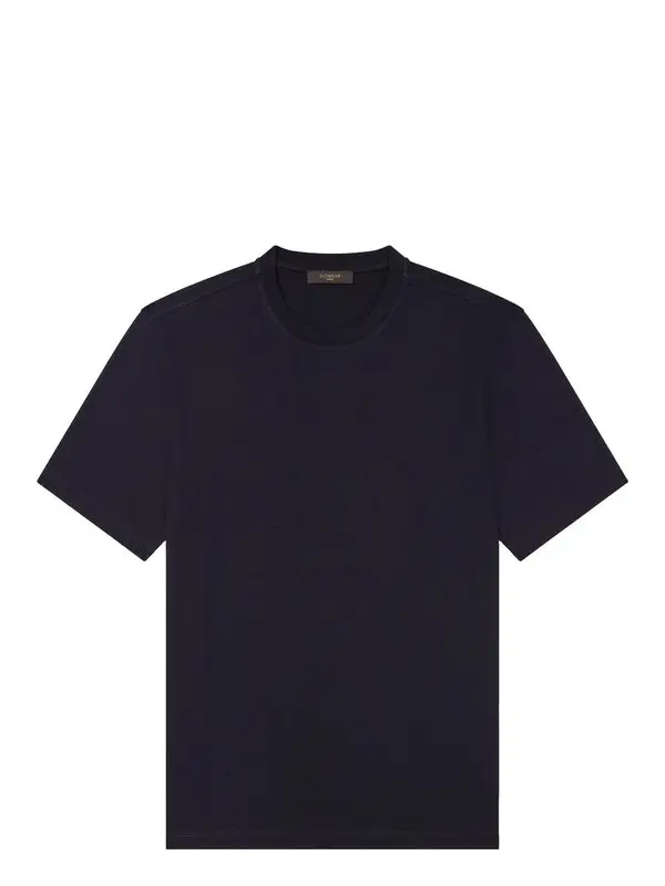 SLOWEAR Cotton And Silk-blend Jersey T-shirt - Blue