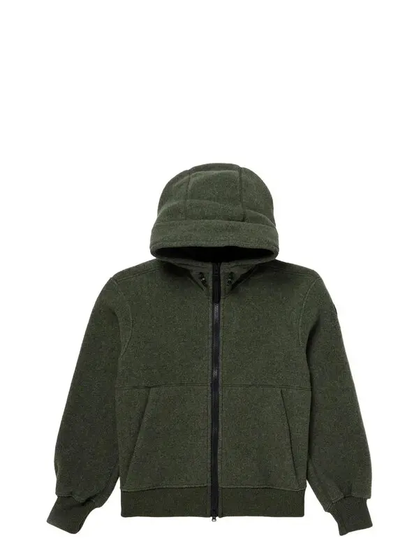 Canada Goose Chilliwack Recycled Wool-blend Fleece Zip-up Hoodie - Green