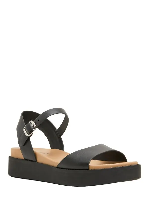 Blondo Rifkin Ankle Strap Sandal - Black Leather