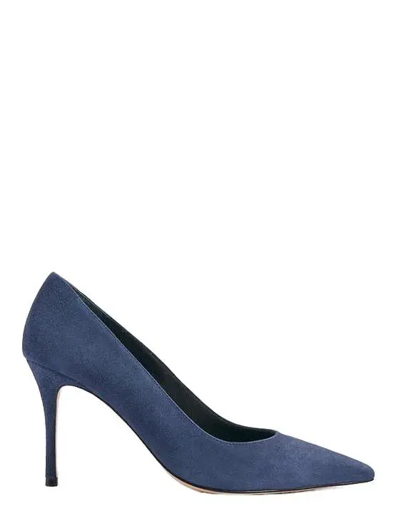 Marion Parke Classic Pump 85 Suede - Navy