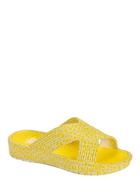 MUK LUKS Spa Day Sandals - Lemon Floral