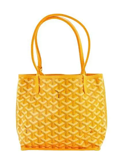 Goyard Anjou Reversible Mini Tote Coated Canvas - Yellow