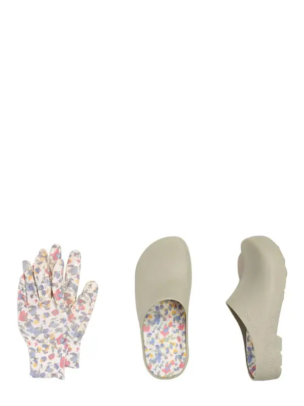 MUK LUKS Garden Clog And Glove Set - Sage Flower