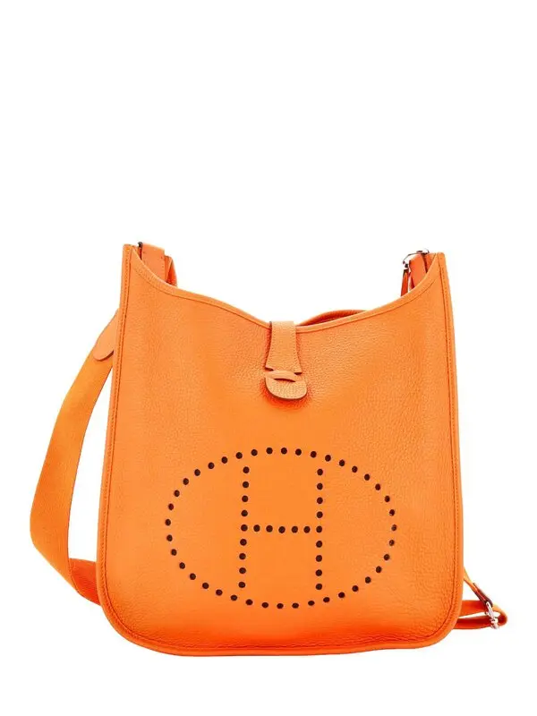 HERMES Evelyne Bag Gen Iii Clemence Pm - Orange H