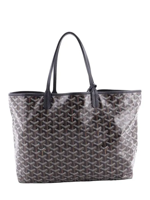Goyard Saint Louis Pm Tote Coated Canvas - Black