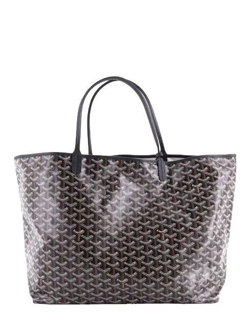 Goyard Saint Louis Tote Coated Canvas Gm - Black