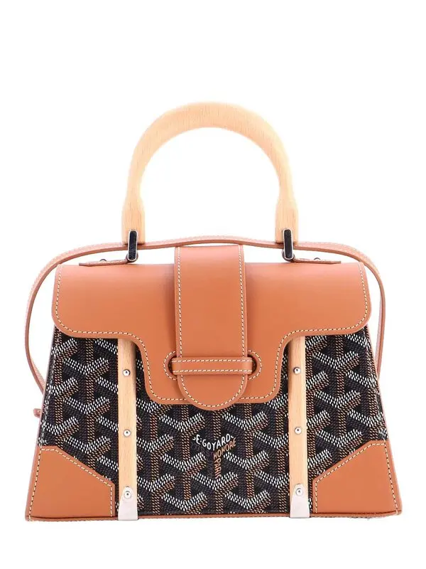 GOYARD Structured Saigon Mini Top Handle Bag - Brown