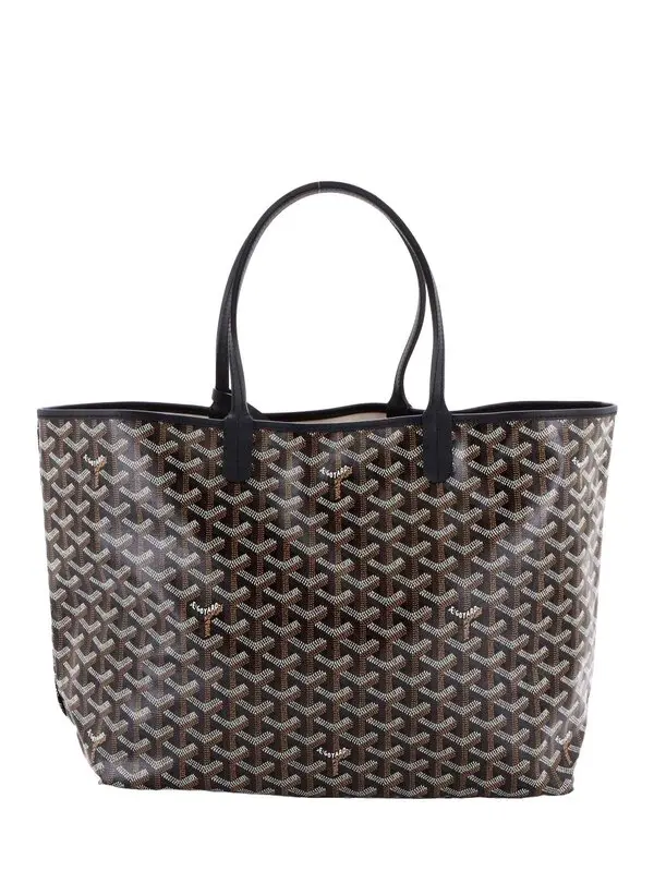 GOYARD Saint Louis Tote Coated Canvas Pm - Black