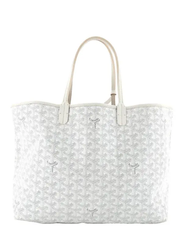 Goyard Saint Louis Pm Tote Coated Canvas - White