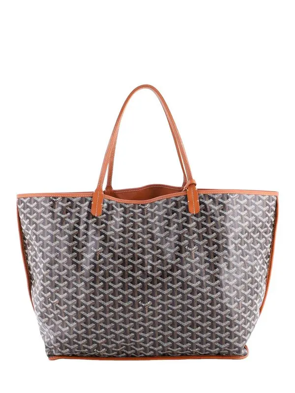 GOYARD Anjou Reversible Tote Coated Canvas Gm - Black