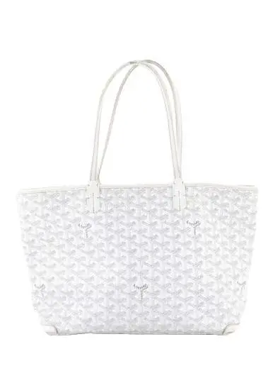 Goyard Artois Tote Coated Canvas Pm - White