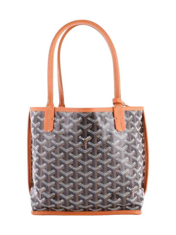 GOYARD Anjou Reversible Tote Coated Canvas Mini - Brown