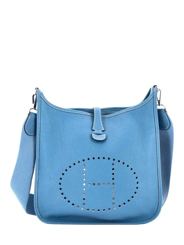 Hermès Evelyne Bag Gen Ii Clemence Pm - Bleu Jean