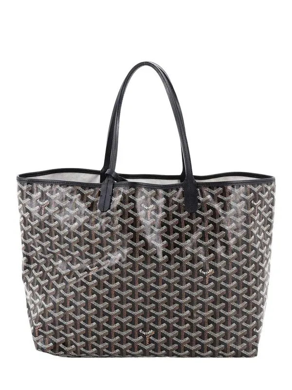Goyard Saint Louis Pm Tote Coated Canvas - Black