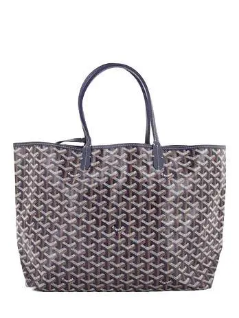 Goyard Saint Louis Tote Coated Canvas Pm - Blue