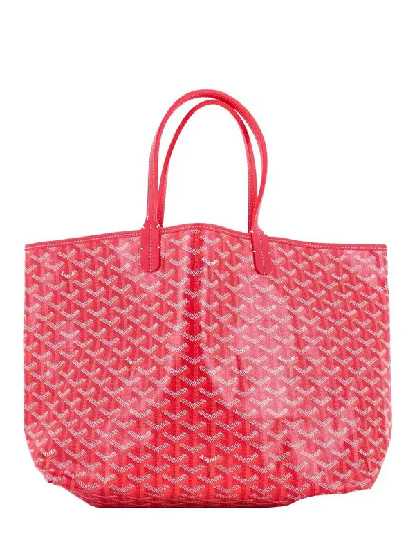 GOYARD Saint Louis Reversible Tote Coated Canvas And Printed Canvas Pm - Red